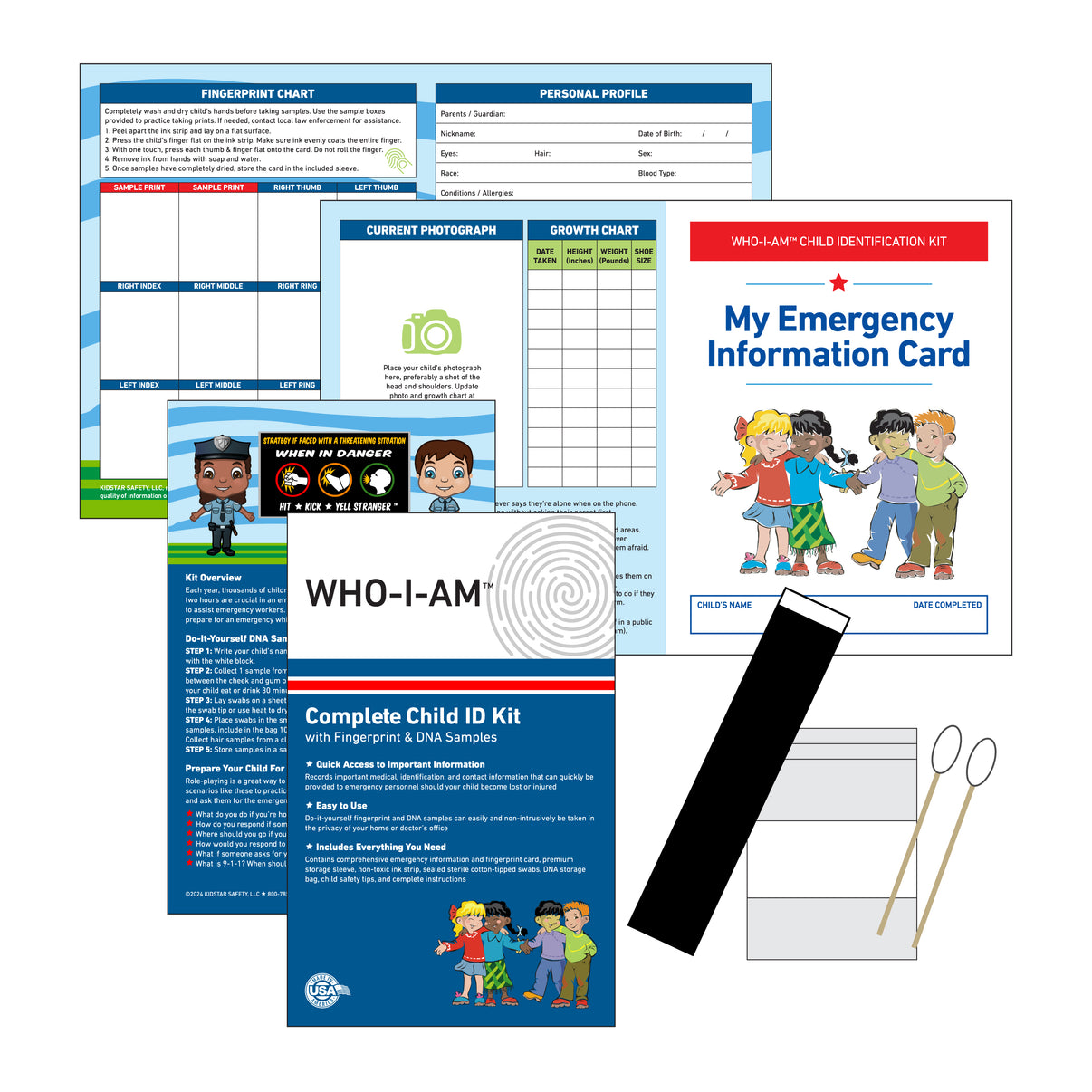 Child ID Kits | Fingerprinting & DNA Samples – KidStar Safety